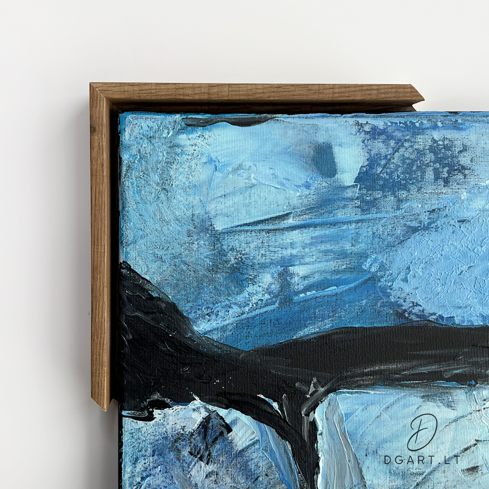 Medinis floating tipo rėmelis su tarpeliu, šviesiai rudas - DG-2gr 546 ...